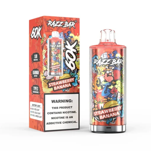 - Vapes Wholesaler RAZZ BAR 60K 60000 Puffs Disposable Vape